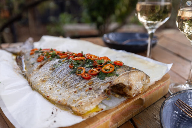 BBQ Whole Striped Trumpeter – Pukara Estate