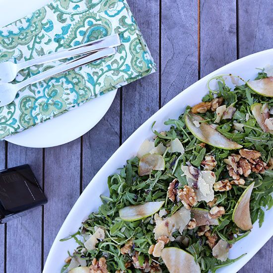 Rocket, Pear & Parmesan Salad – Pukara Estate